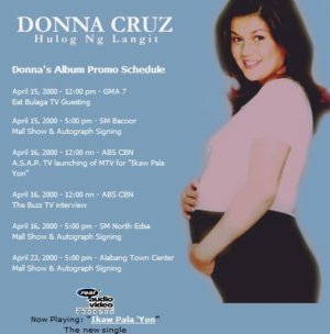 Hulog ng Langit tour schedule – DonnaCruz.com – Website of Donna Cruz